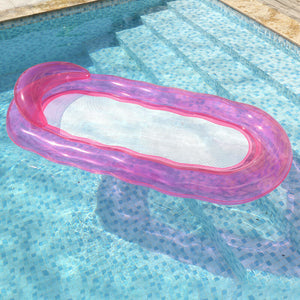 Starwake Transparent Wavy Pool Lounger with Mesh Bottom | 2 Colors