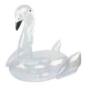 Sparkle in Style with Starwake's Sequin Clear Swan Pool Float