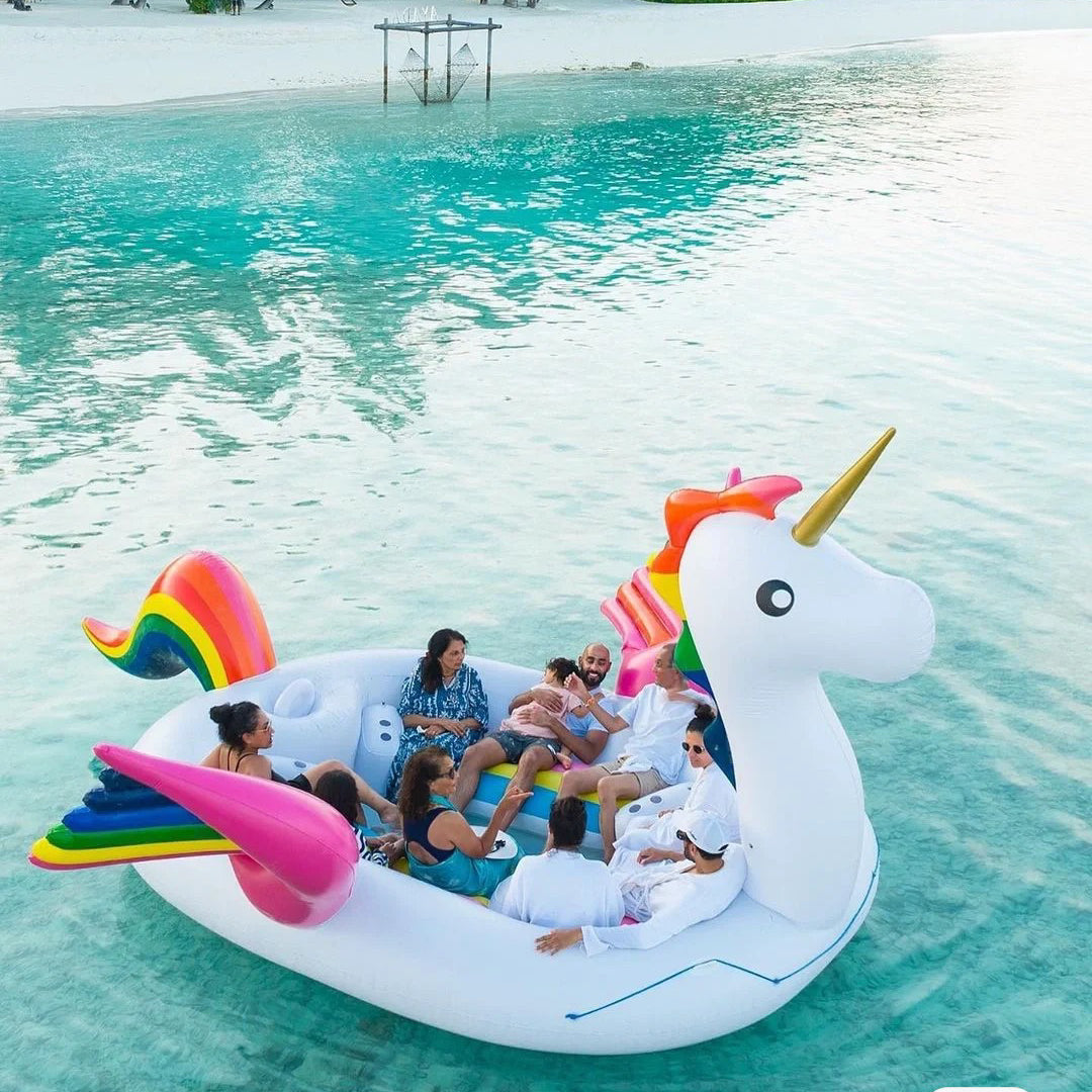 Unicorn Pool Float for 6- Adults - Unique and Cute Summer Accessory ...