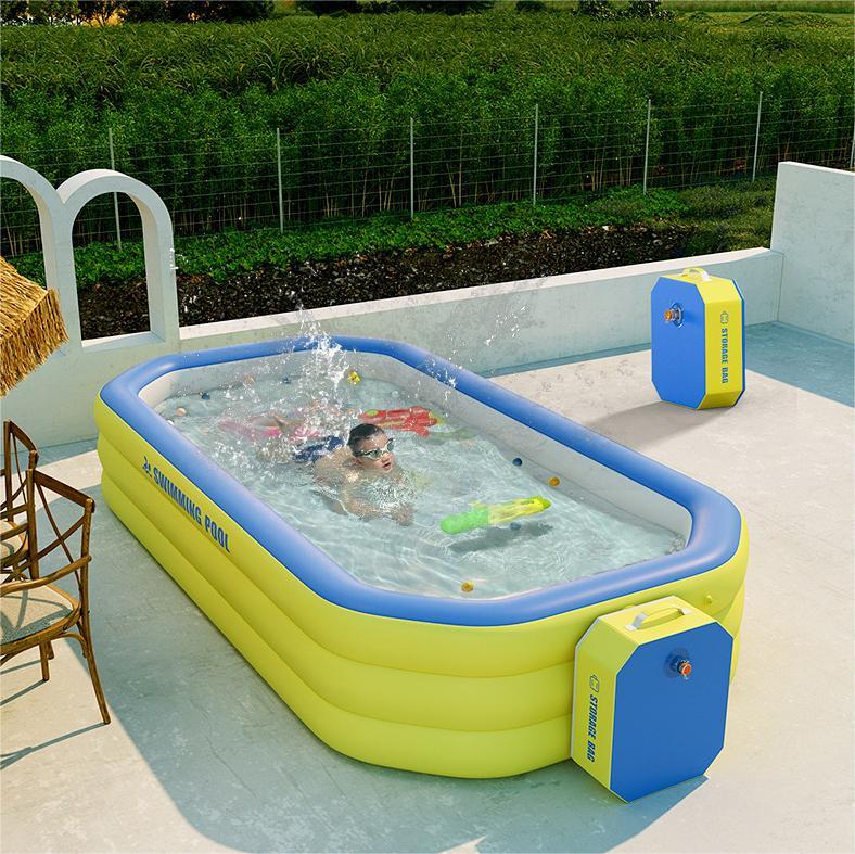 Large family inflatable swimming pool
